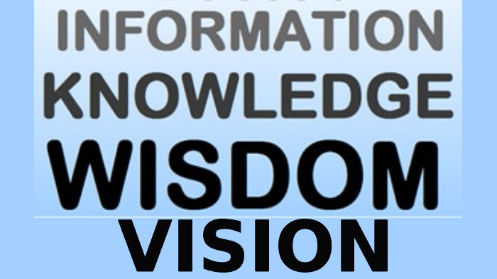 Concept of Information, Knowledge, Wisdom, and Vision